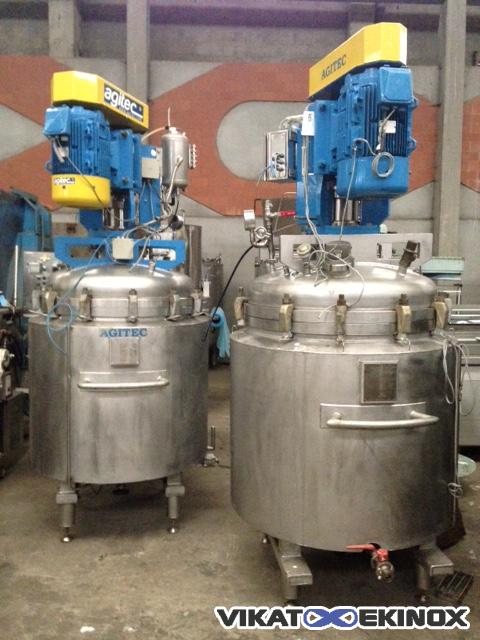 Double jacket reactor 650 / 620 litres, S.S. grade 316 | Vikat Ekinox
