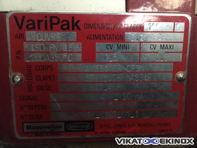 Vanne de régulation 16_5397 Varipak Masoneilan | Vikat Ekinox