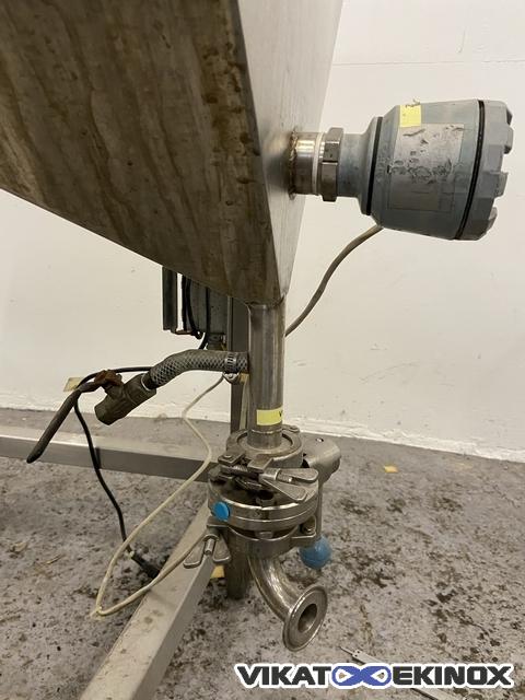 Stainless steel liquid hopper 200 litres | Vikat Ekinox