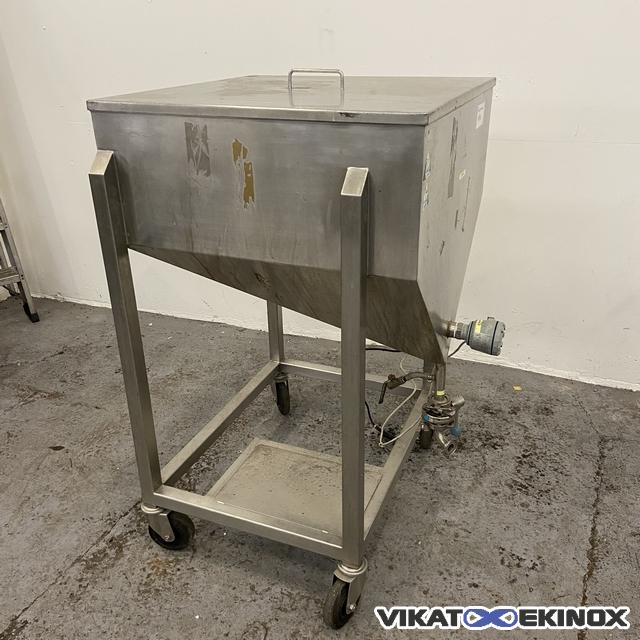 Stainless steel liquid hopper 200 litres | Vikat Ekinox