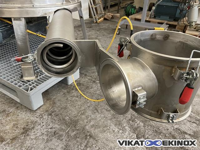 S/S dosing hopper with screw Ø 150 mm | Vikat Ekinox