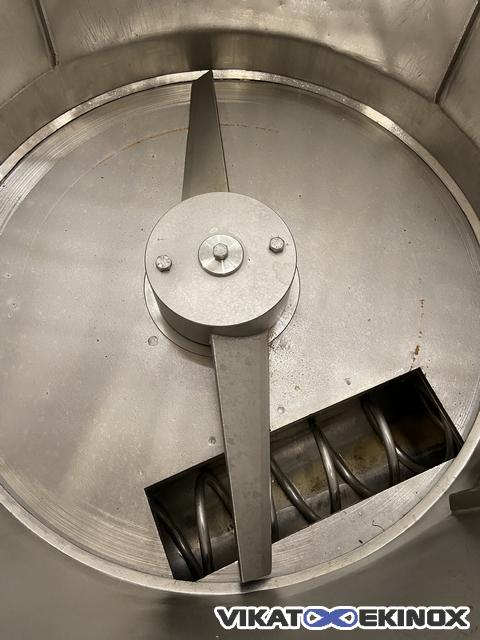 S/S dosing hopper with screw Ø 150 mm | Vikat Ekinox