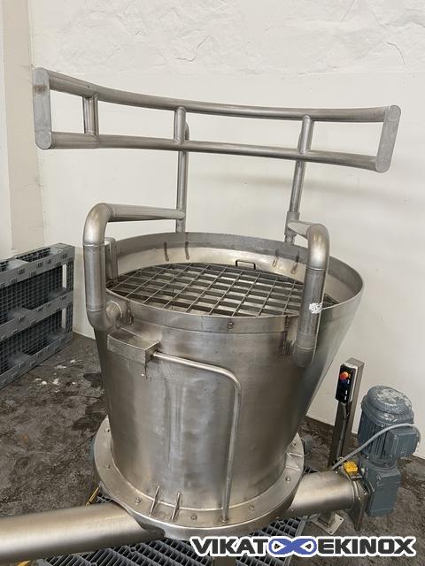 S/S dosing hopper with screw Ø 150 mm | Vikat Ekinox