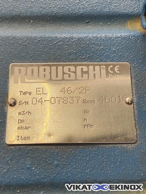 ROBUSCHI rotary lobe blower type EL 46/2P RVP 80 - 15 kW | Vikat Ekinox