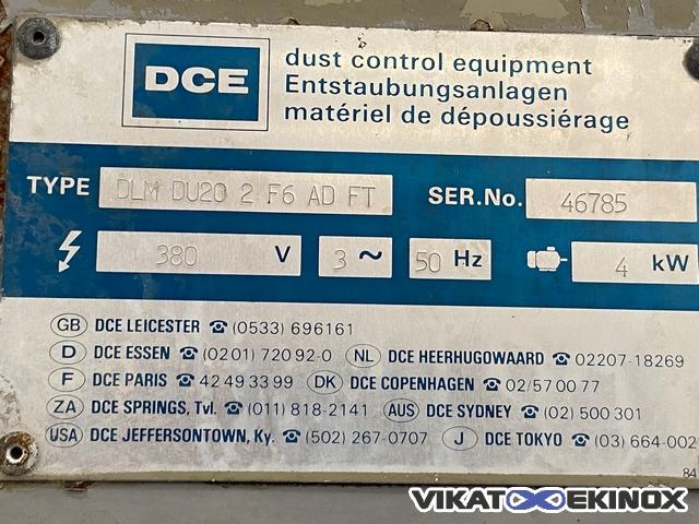 DCE DALAMATIC dust filter 20m2 - 20 filter bags type DLM DU20 2 F6 AD ...