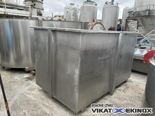 Cuve inox rectangulaire +/- 3800 litres | Vikat Ekinox