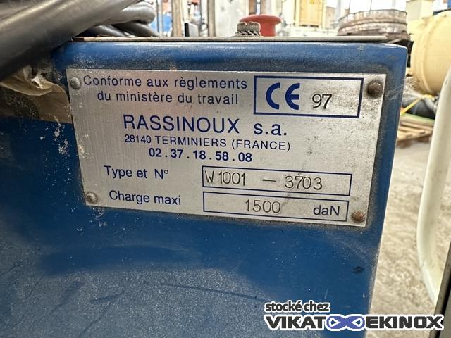 RASSINOUX pallet wrapping machine 1500 kg type W1001-3703 | Vikat Ekinox
